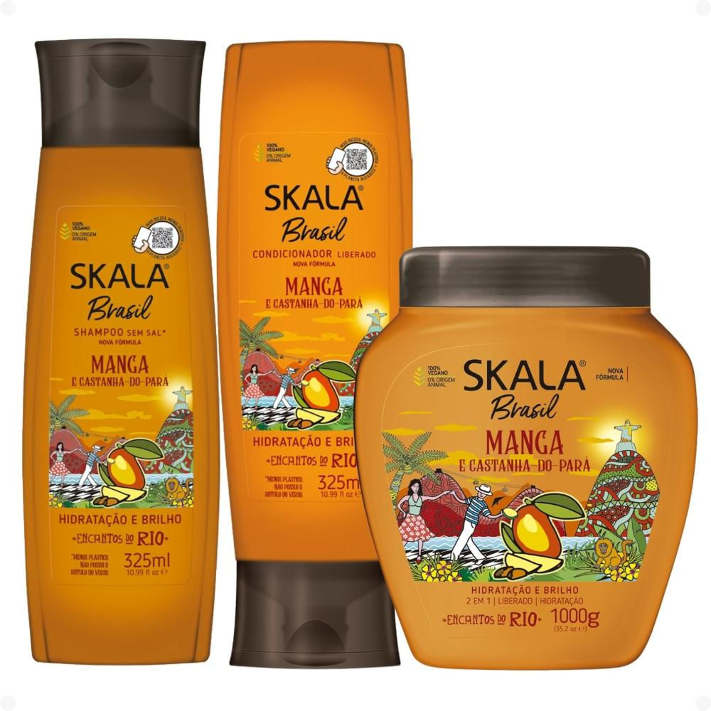 A melhor oferta de: Kit Skala Brasil Manga e Castanha Do Pará: Shampoo ...