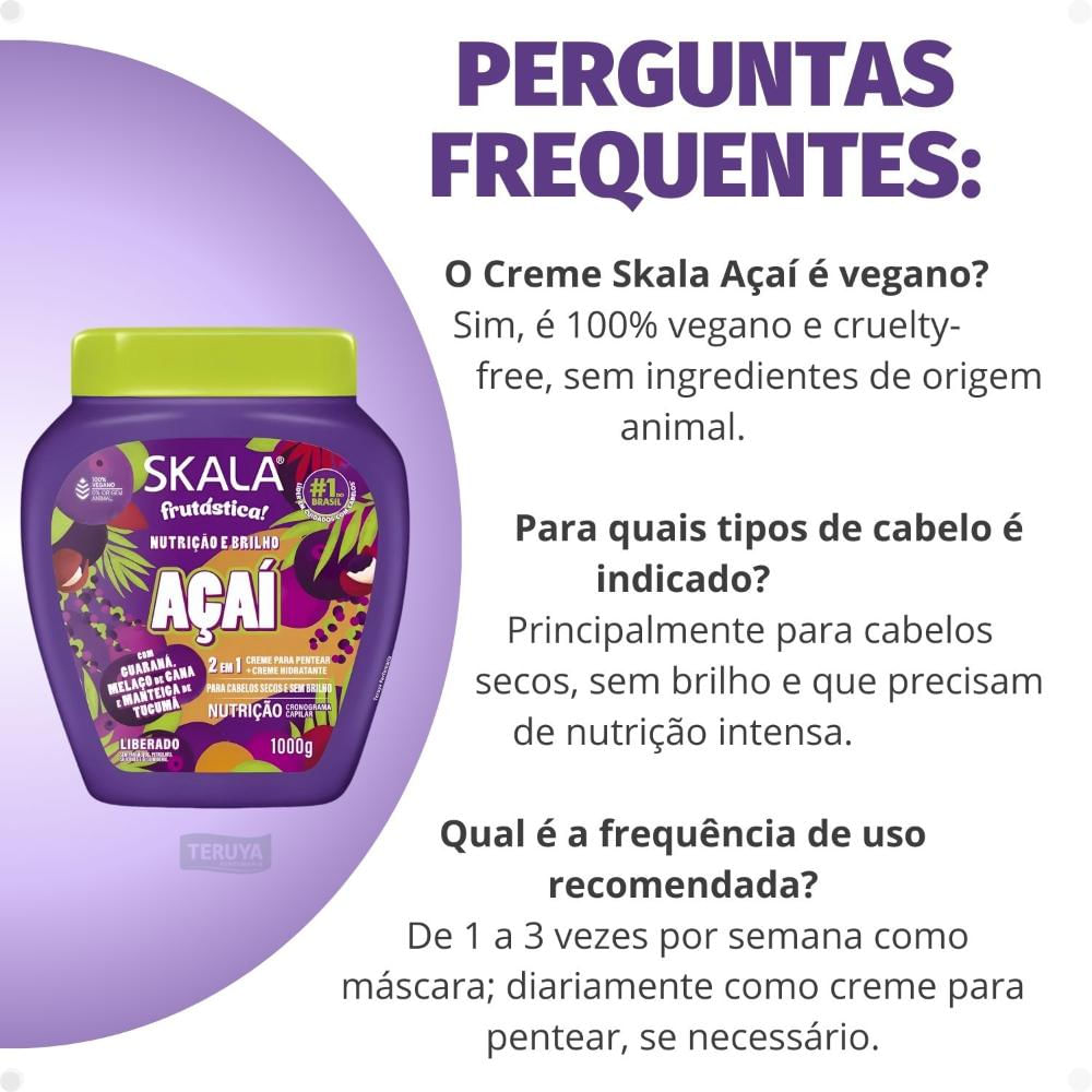 Creme De Tratamento Skala Frutastica Açai 1000g - Época Cosméticos ...
