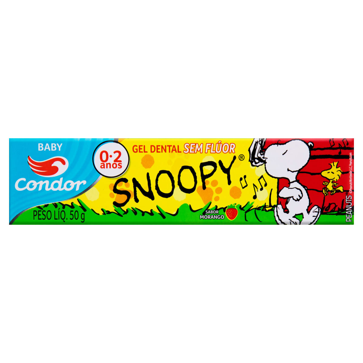 A melhor oferta de: Gel Dental sem Flúor Morango Snoopy Condor Baby ...