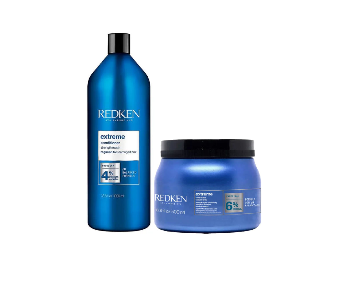 A melhor oferta de: Kit Redken Extreme Máscara 500ml + Condicionador ...