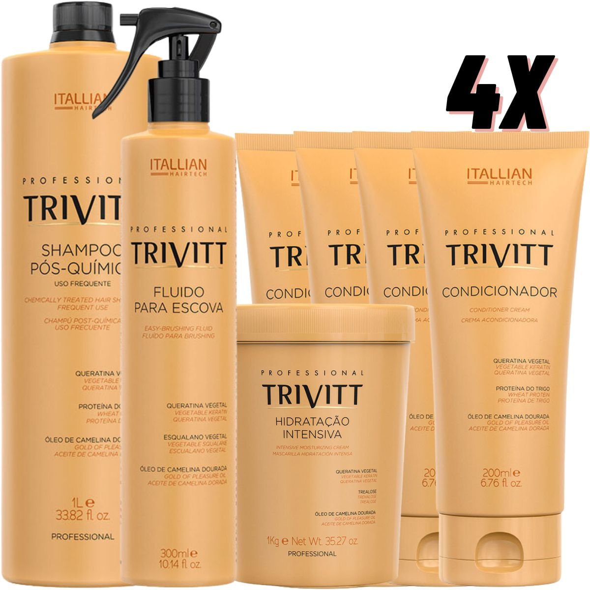 A melhor oferta de: Kit Hidratação Intensiva Trivitt 1Kg + Hidratação ...