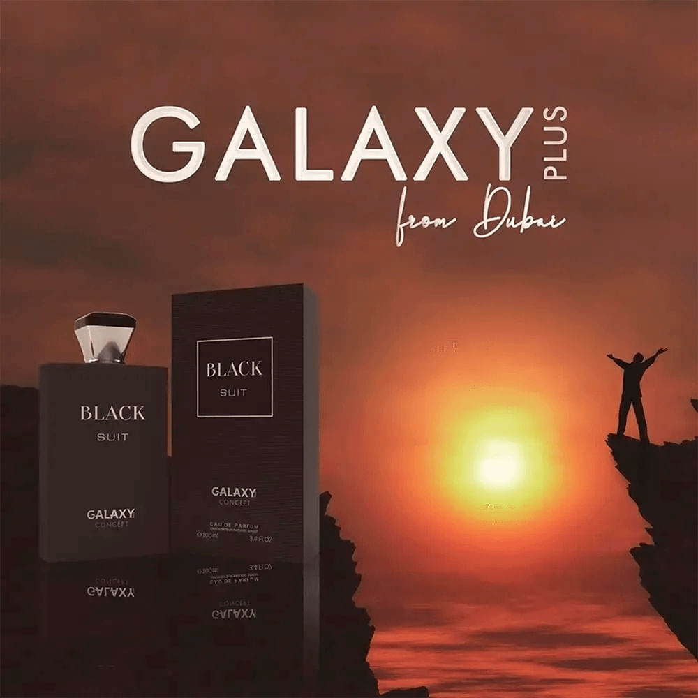 Galaxy Plus Concept BlackSuit Eau de Parfum - Perfume Masculino 100ml ...
