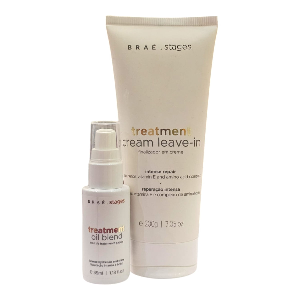 A melhor oferta de: Kit Braé Stages Treatment - Leave-In 200g + Óleo ...