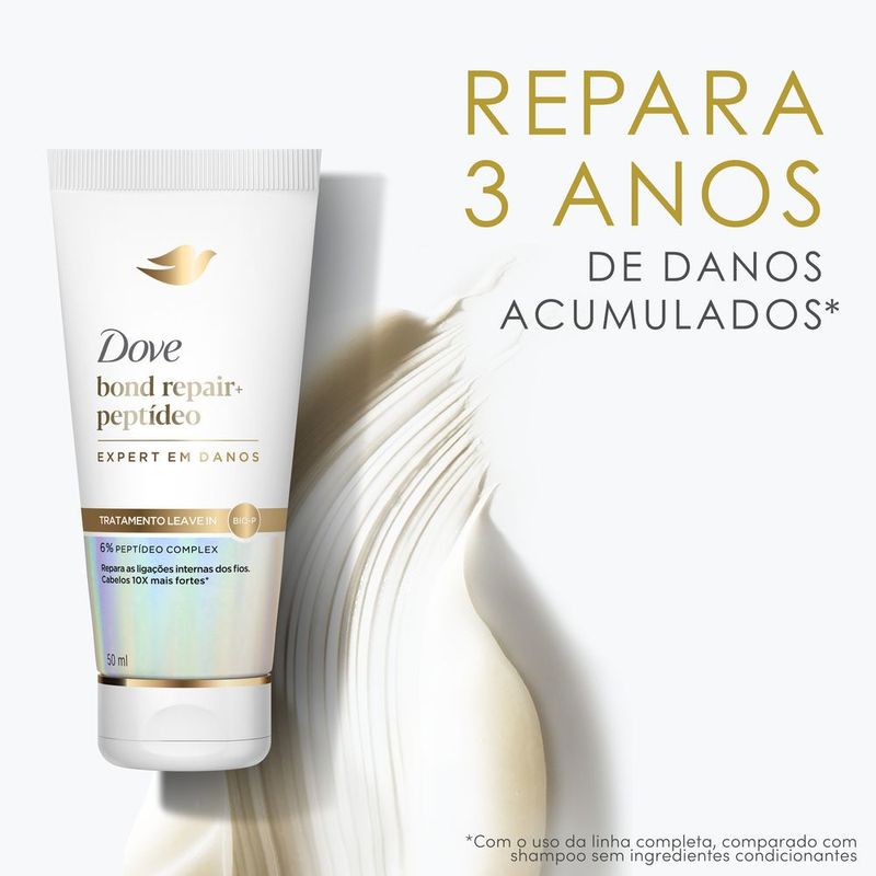 Creme Leave-in Dove Bond Repair Reparação Intensa + 6% Peptídeo Complex ...