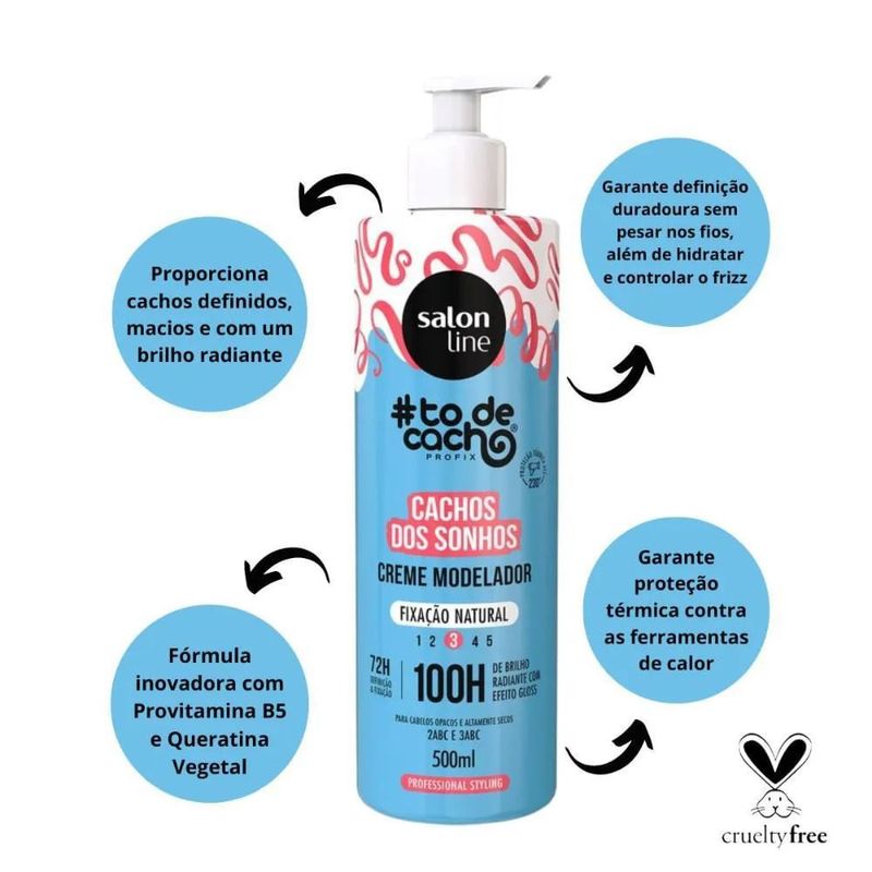 Creme Modelador Salon Line Cacho Dos Sonhos 500ml - Época Cosméticos ...