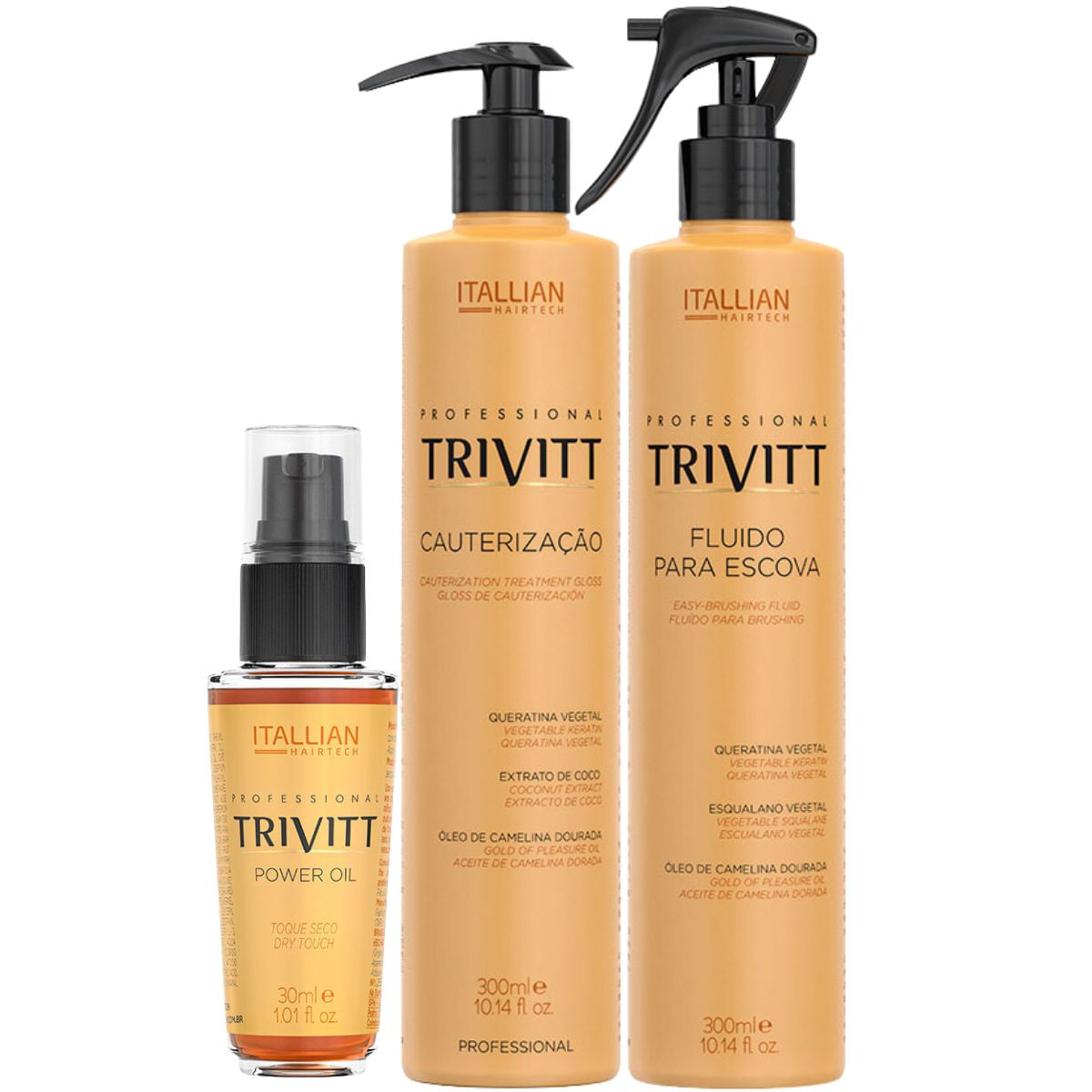 A melhor oferta de: Kit Trivitt: Fluído para Escova Matizante 200ml ...
