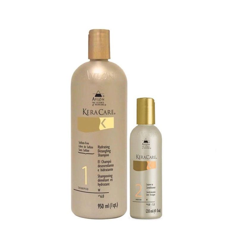 Kit Avlon KeraCare - Shampoo Hydrating 950ml + Leave-in 120ml - Época ...