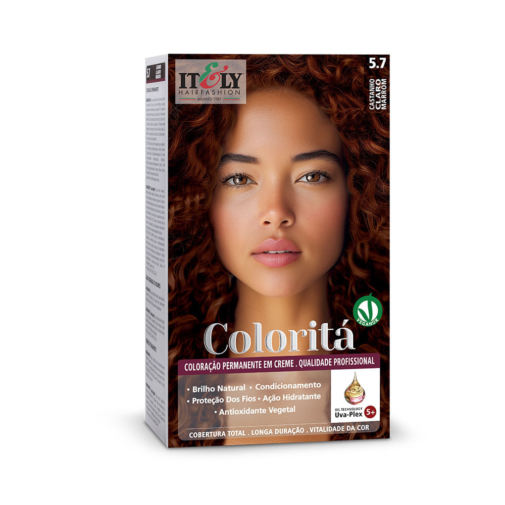 A melhor oferta de: Tinta de Cabelo Coloritá Itely Castanho Claro ...