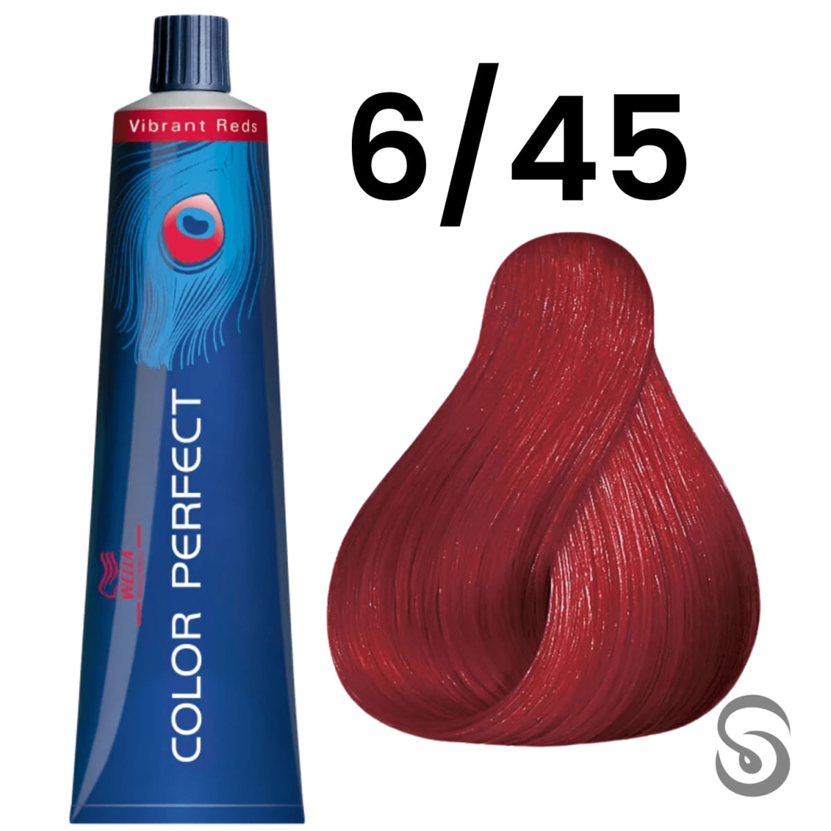 Wella Perfect Color 6/45 Louro Escuro Vermelho Acaju Vibrant Reds 60ml ...