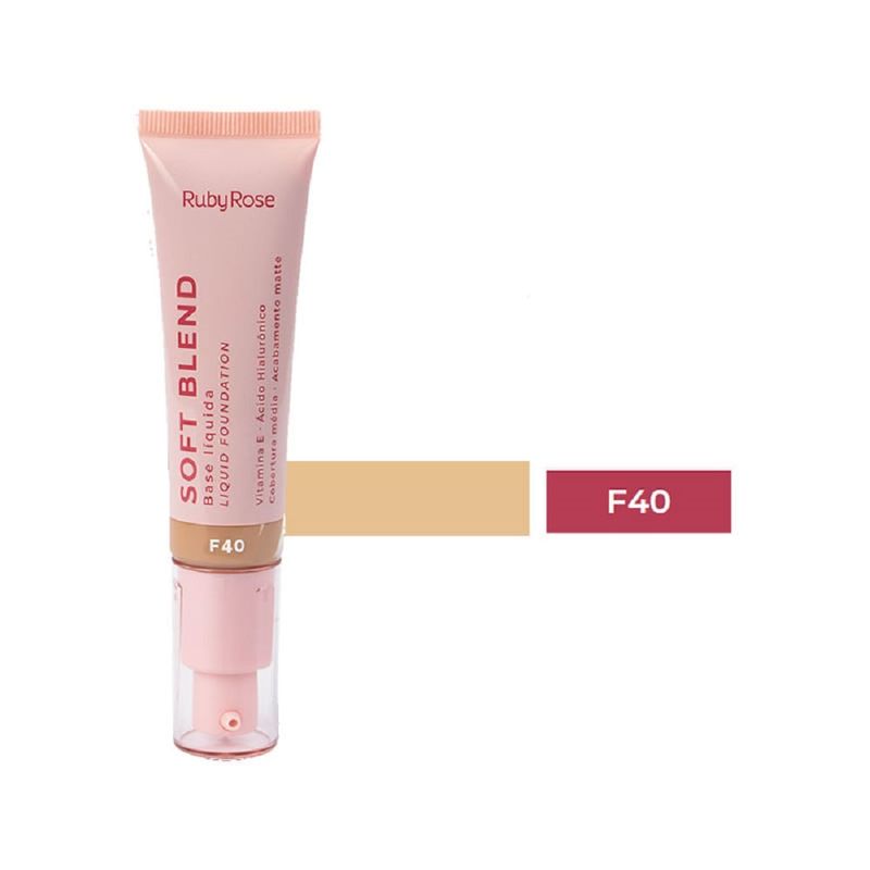 Base Líquida Ruby Rose Soft Blend F40 - Época Cosméticos | Época Cosméticos