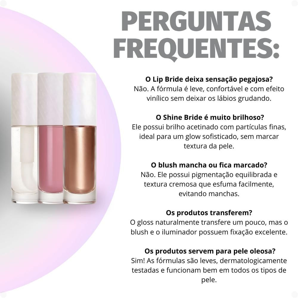 Kit Bride By Franciny Ehlke: Lip, Blush e Shine - Época Cosméticos ...