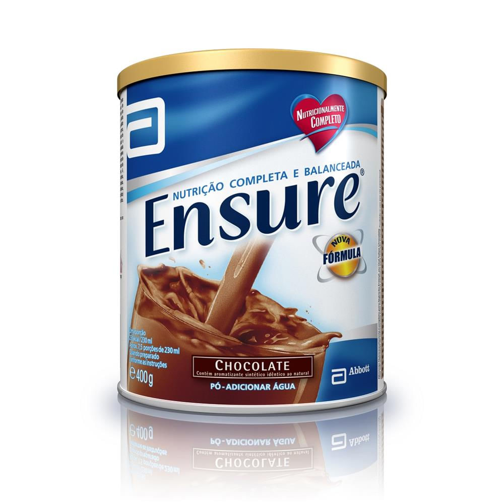 A melhor oferta de: Ensure Chocolate 400g | Época Cosméticos
