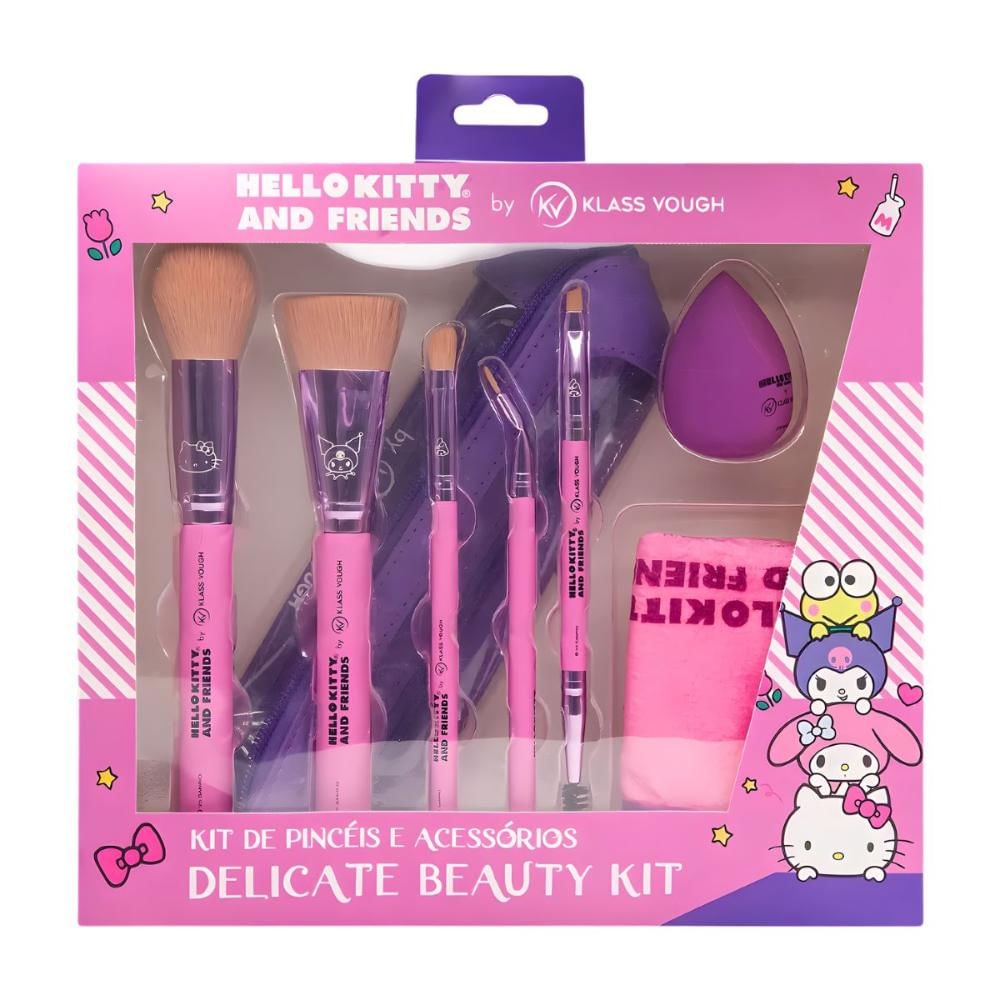 A melhor oferta de: Kit de Pincéis e Acessórios Hello Kitty and Friends ...