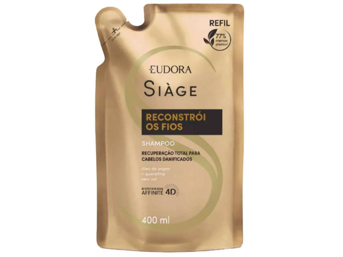A melhor oferta de: Shampoo Eudora Siàge Reconstrói os Fios 400ml ...