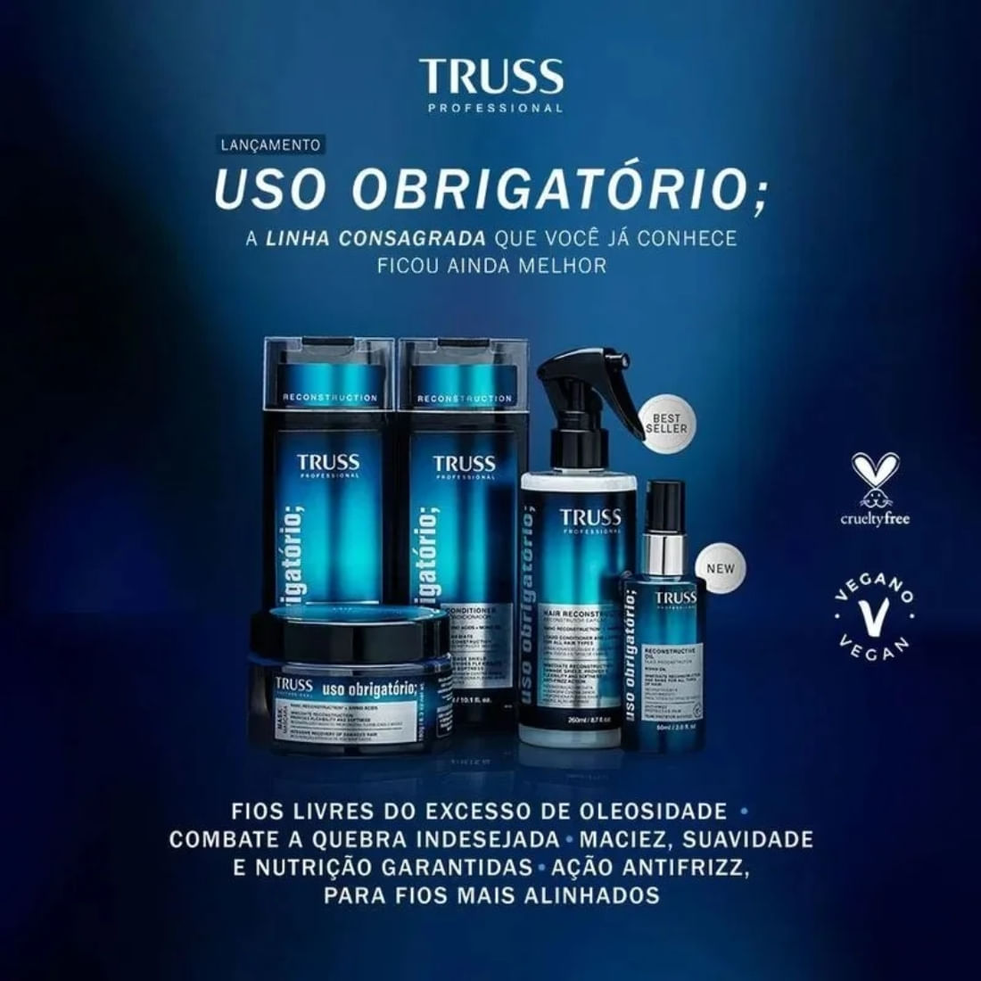 Reconstrutor - Truss - Uso Obrigatório - Hair Reconstructor - Época ...