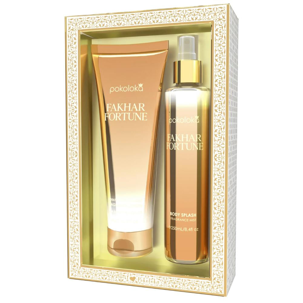 Pokoloka Fakhar Fortune Kit Locao 240ml + Body Splash 240ml - Época ...