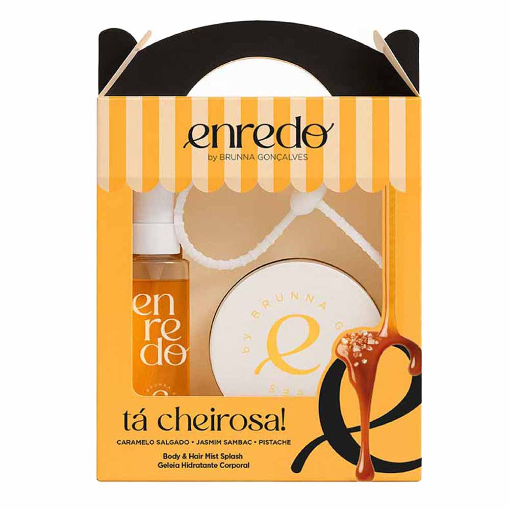 Kit Enredo Tá Cheirosa - Body & Hair Mist + Geléia Corporal By Brunna ...