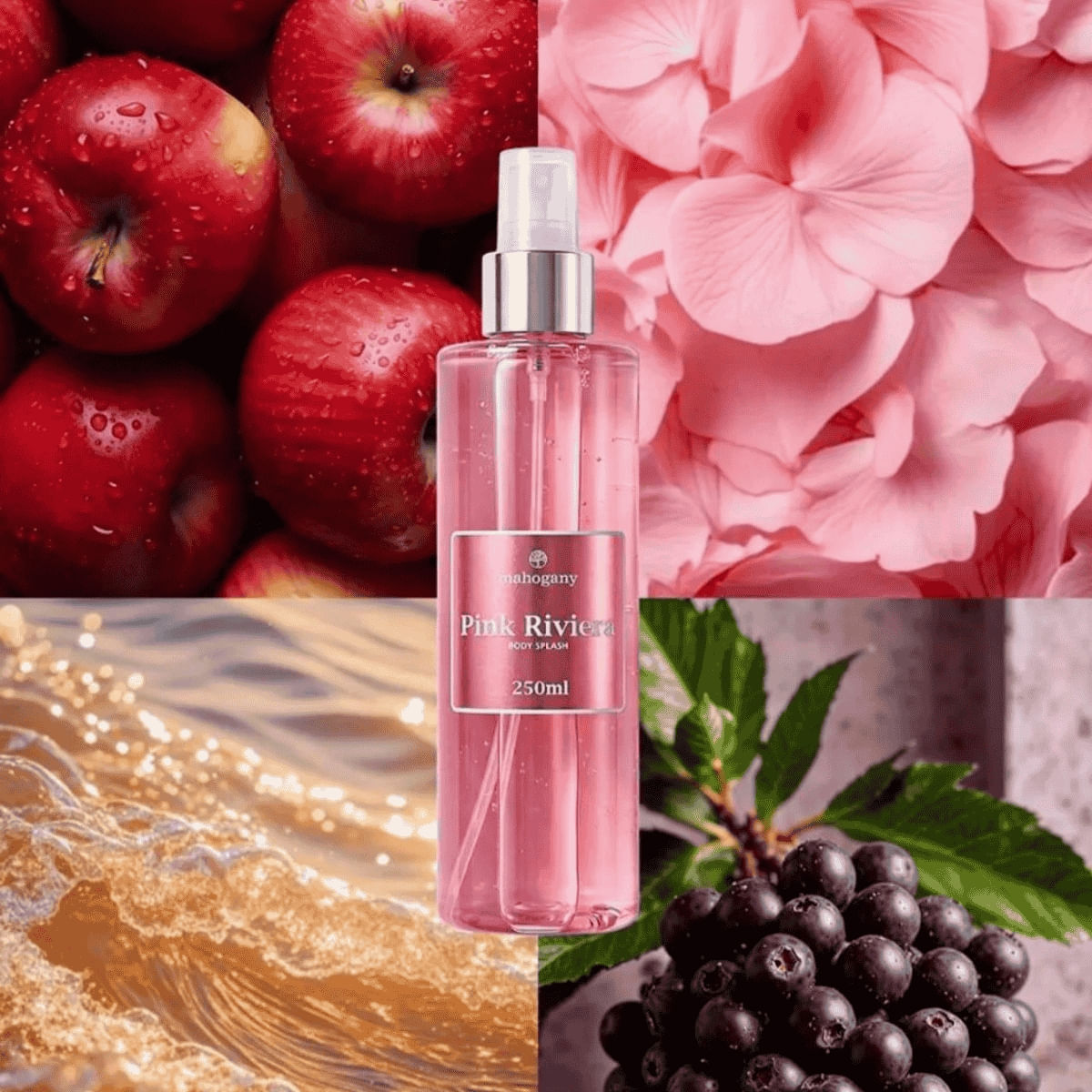 Mahogany Pink Riviera Body Splash 250ml - Época Cosméticos | Época ...