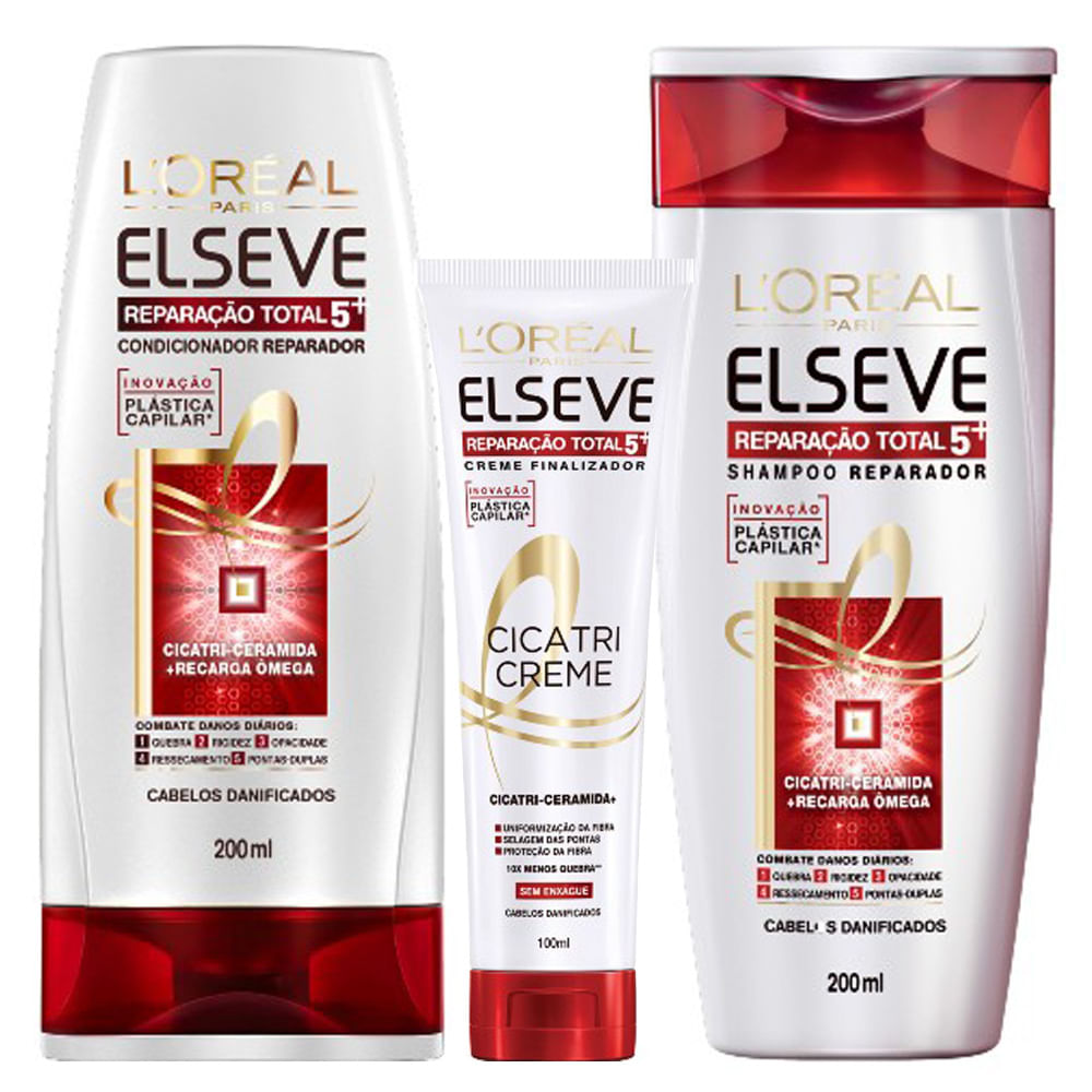 Elseve Reparação Total 5+ Loreal Paris - Kit - R$ 47,00 em Mercado Livre