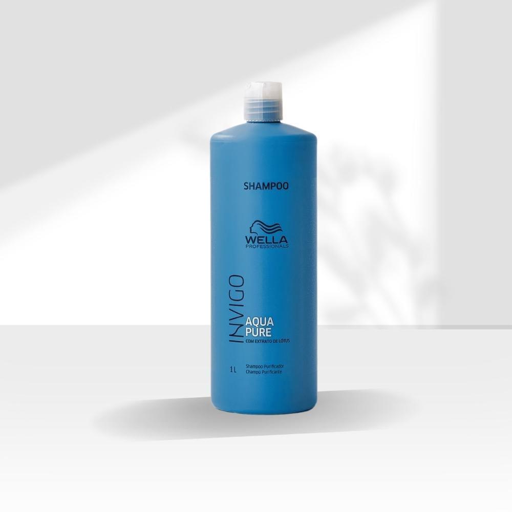 Shampoo Antirresíduo Wella Invigo Balance Aqua Pure 1 Litro - Época ...