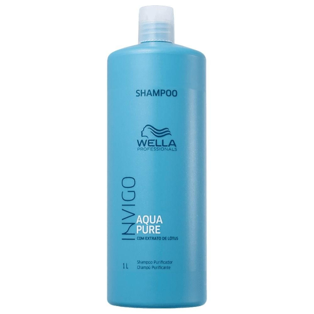 Shampoo Antirresíduo Wella Invigo Balance Aqua Pure 1 Litro - Época ...