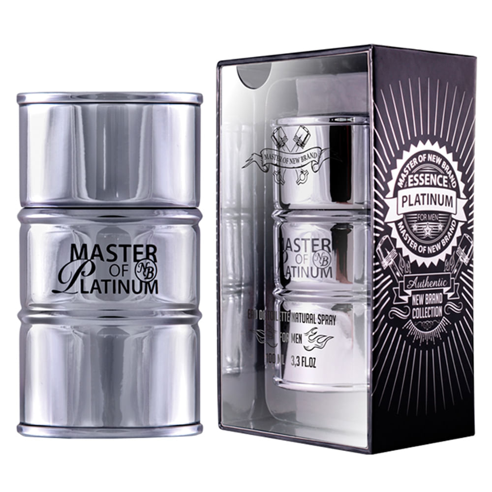 Perfume Master Essence Platinum New Brand Masculino EDT - Época ...
