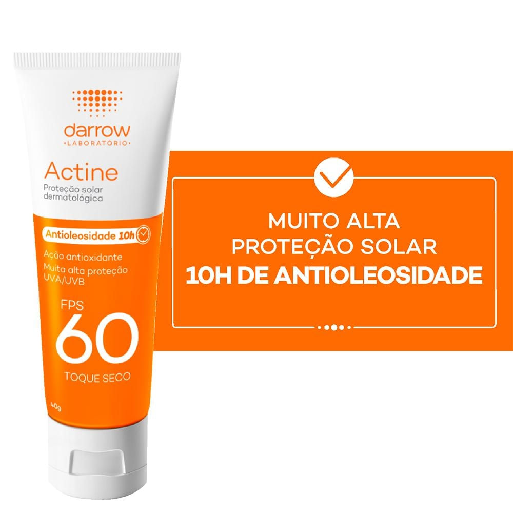 Darrow Actine Fps60 Protetor Solar Facial 40g - Época Cosméticos ...