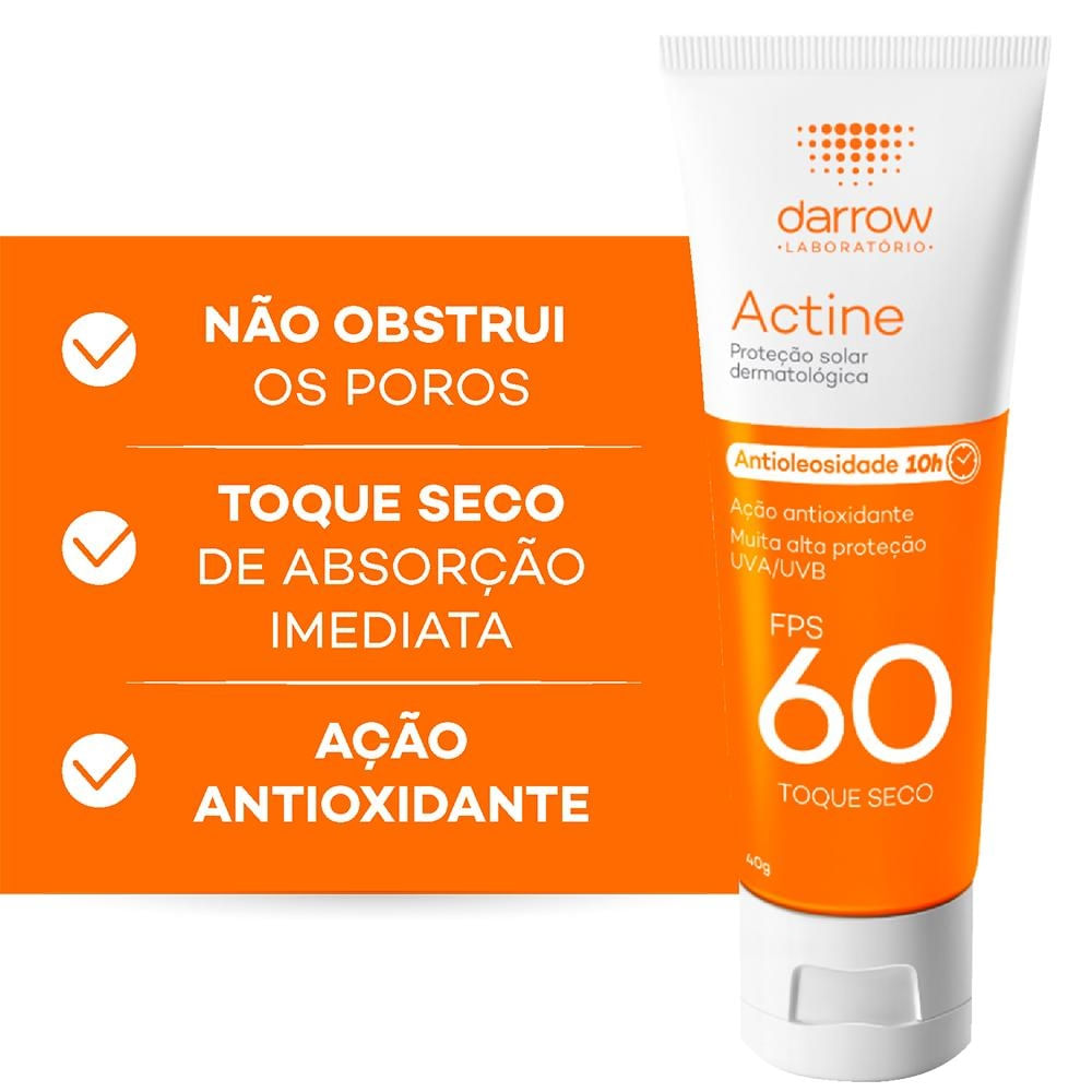 Darrow Actine Fps60 Protetor Solar Facial 40g - Época Cosméticos ...