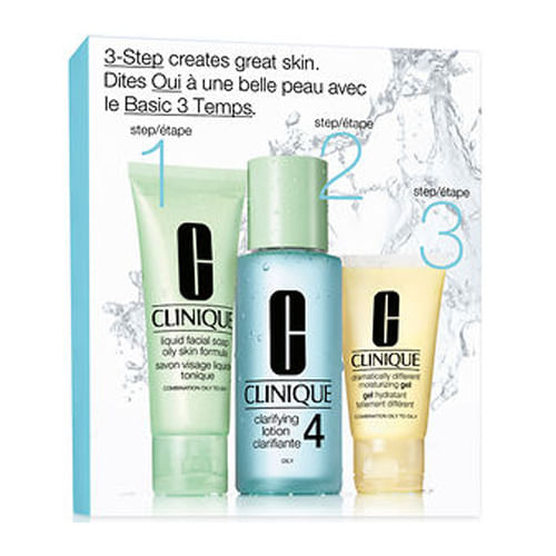 Clinique Sistema 3 Passos Tipo de Pele 4 - Época Cosméticos | Época ...