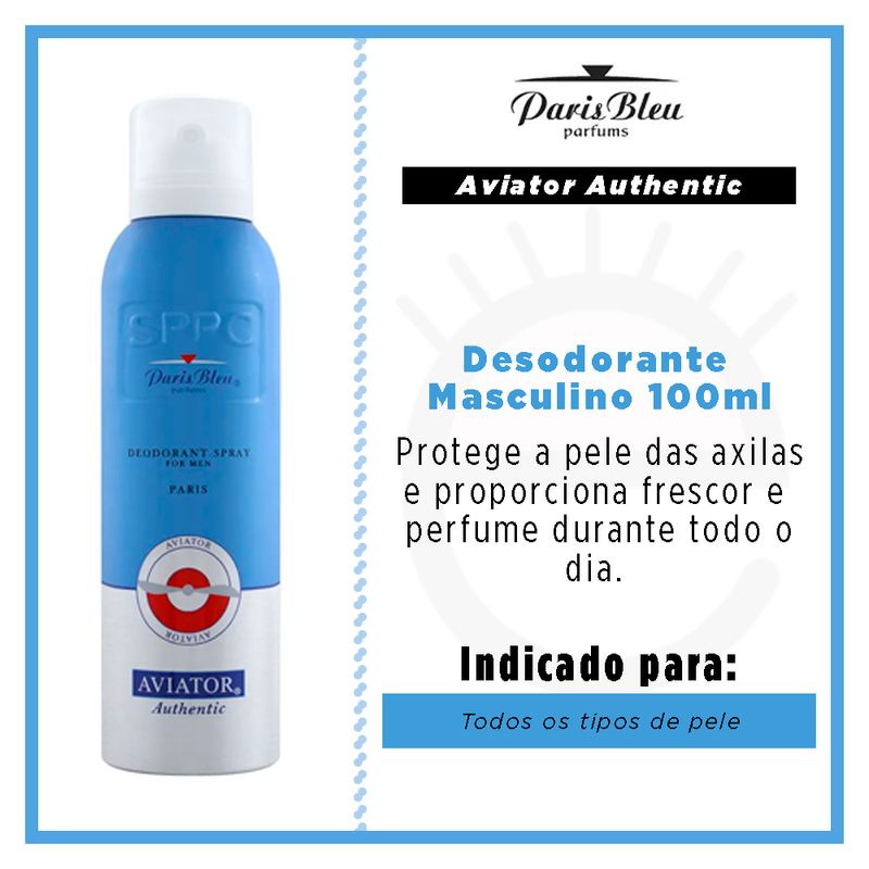 Desodorante Aerossol Masculino - Aviator Authentic - Época Cosméticos ...