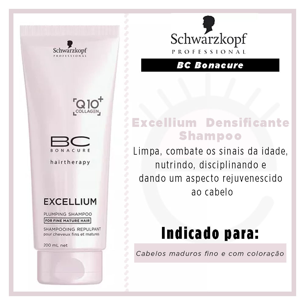 Shampoo Densificante Schwarzkopf BC Bonacure Excellium - Época ...
