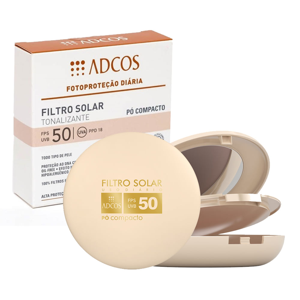 Adcos Filtro Solar Tonalizante FPS 50 Pó Compacto - Época Cosméticos ...