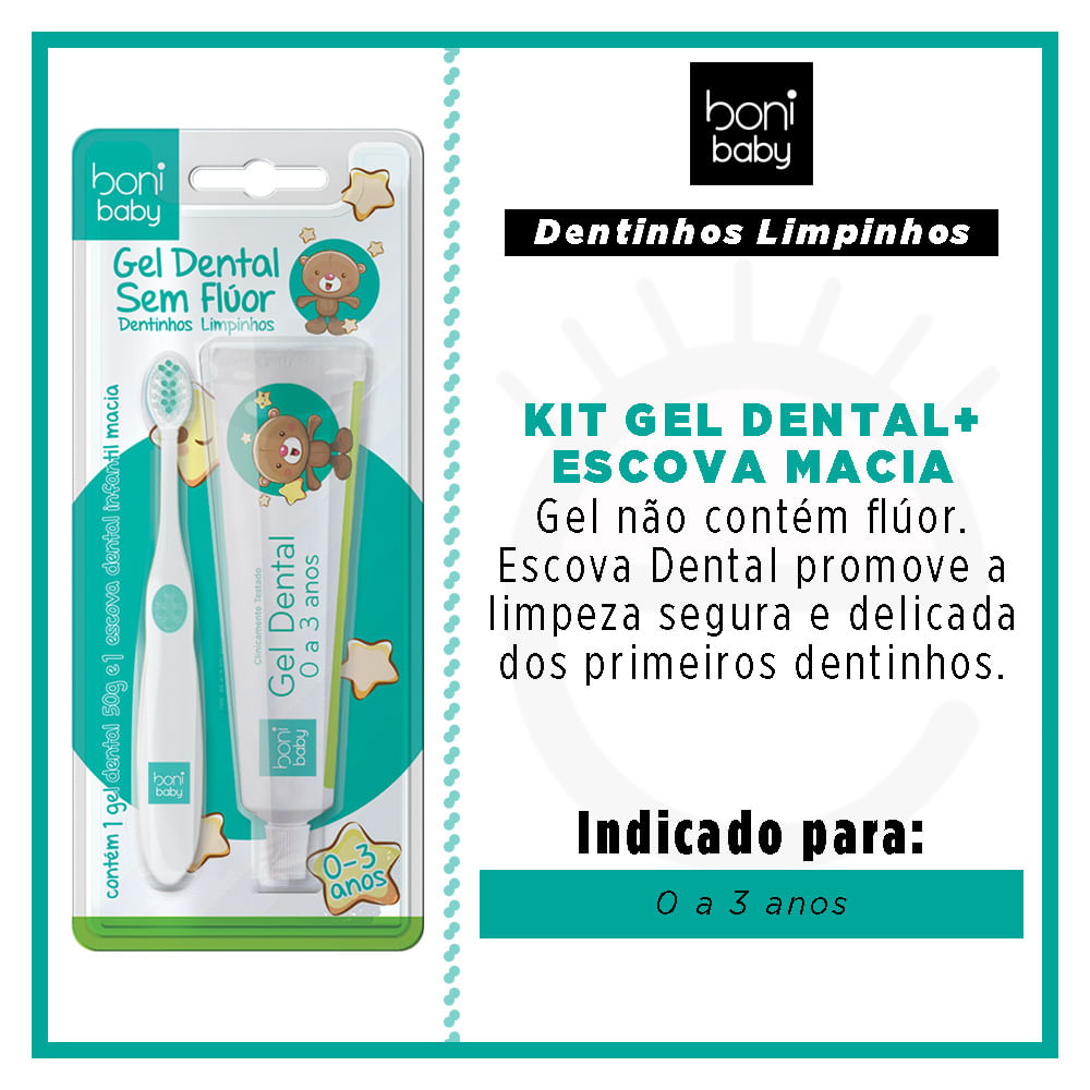 Kit Boni Natural Baby - Escova + Gel Dental - Época Cosméticos | Época ...
