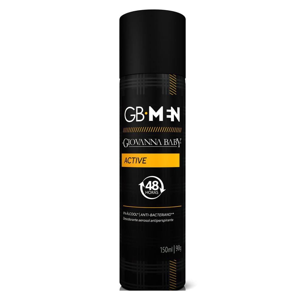 Desodorante Aerosol Giovanna Baby Masculino - GB Men Active - Época ...