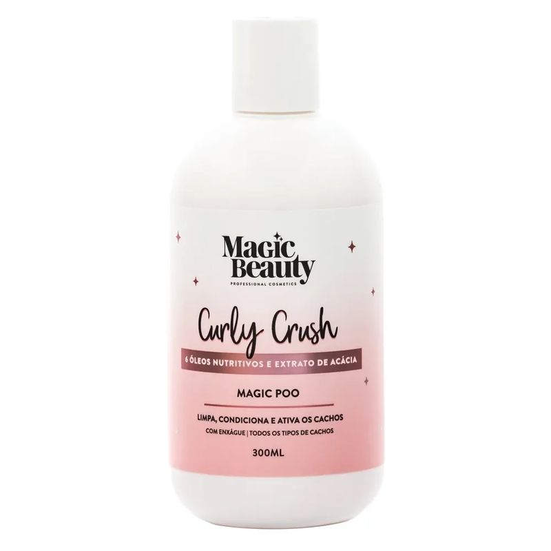 Kit Low Poo Curly Crush Magic Beauty - Shampoo + Máscara 2A a 3A ...