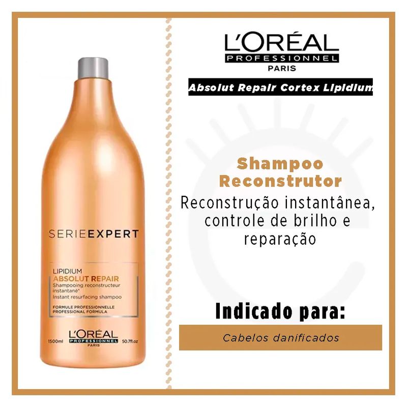 Shampoo L'Oréal Professionnel Absolut Repair - Época Cosméticos | Época ...