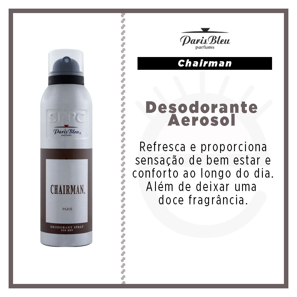 Desodorante Aerossol Masculino - Chairman - Época Cosméticos | Época ...