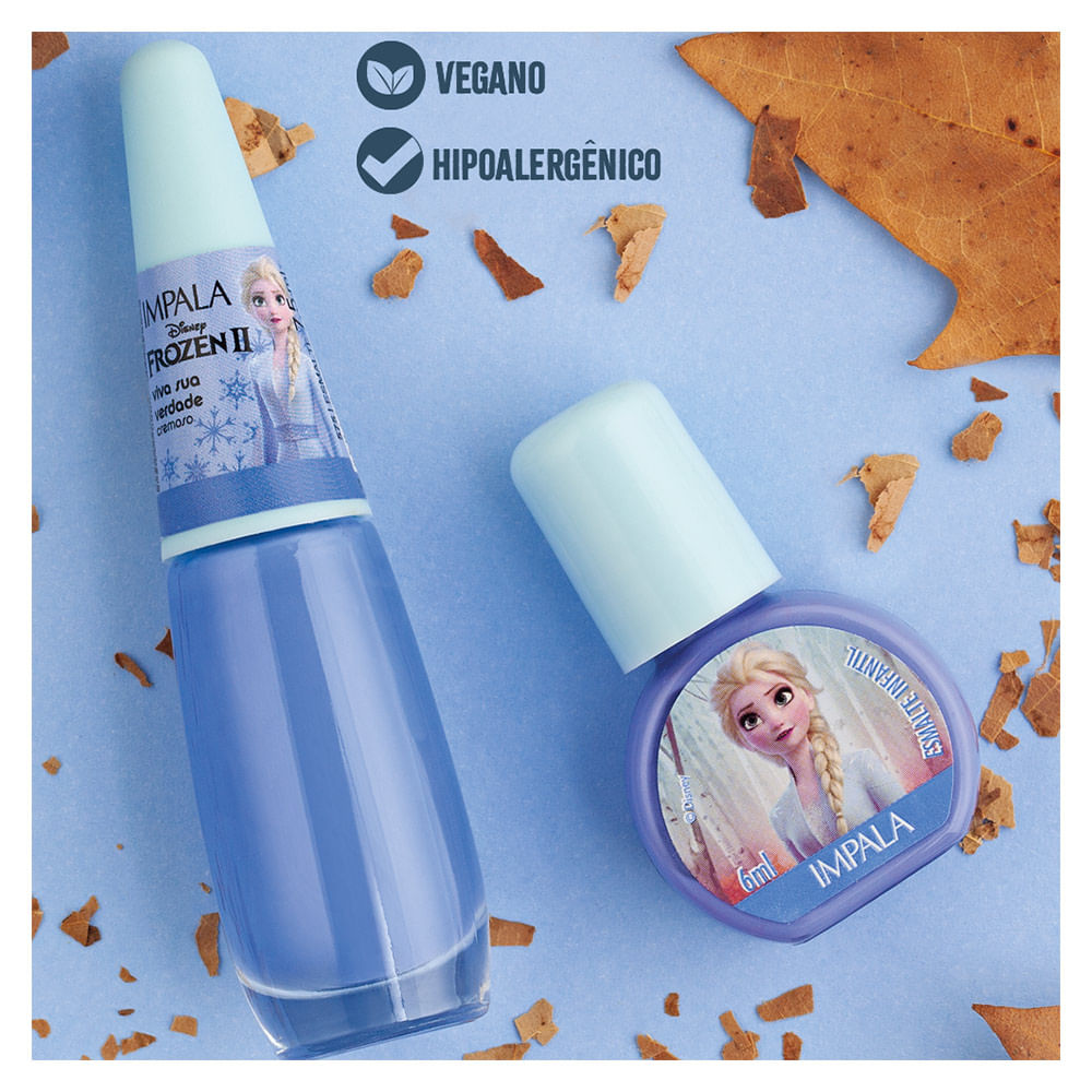 Kit Impala Disney Frozen 2 - Esmalte Infantil + Esmalte Adulto Viva sua ...