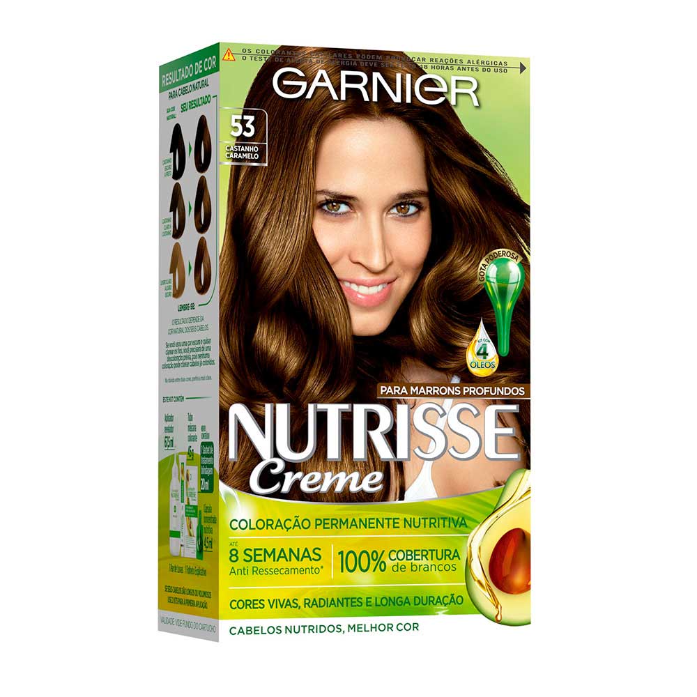 Coloração Nutrisse Garnier 53 Castanho Caramelo - Época Cosméticos ...