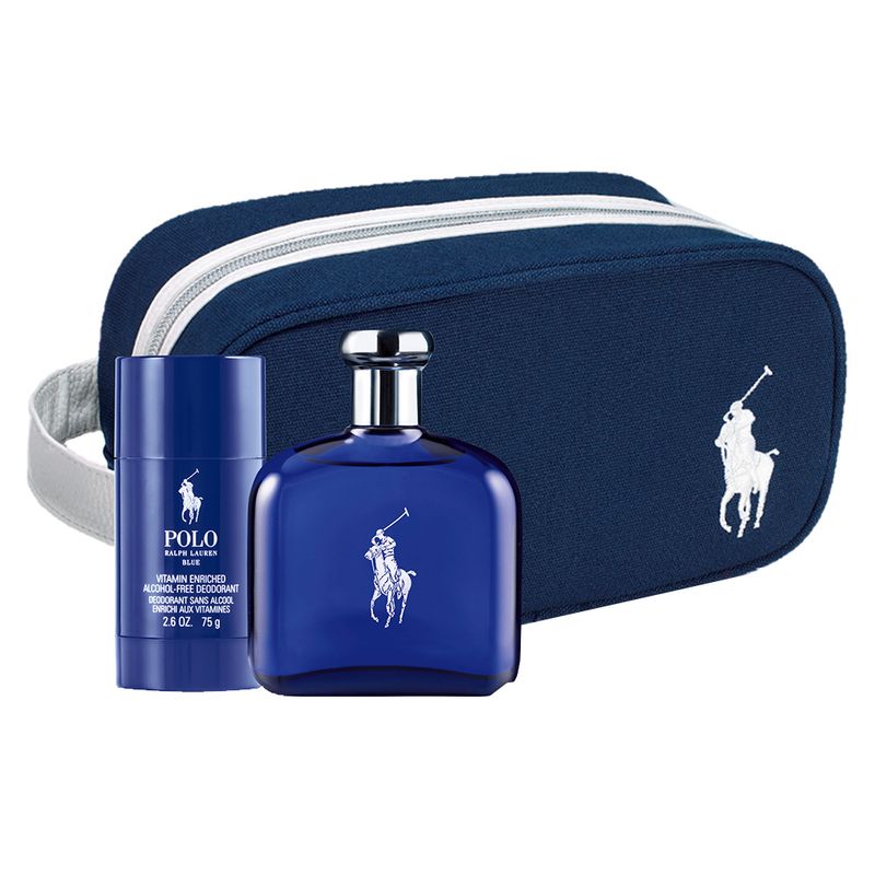 Kit Ralph Lauren Polo Blue - Perfume Masculino EDT + Desodorante ...