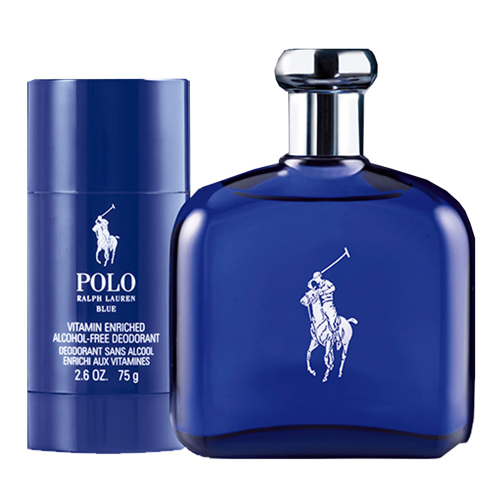 Kit Ralph Lauren Polo Blue - Perfume Masculino EDT + Desodorante ...