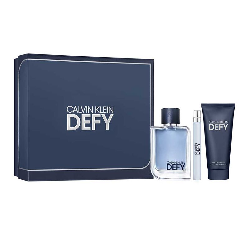 Kit Calvin Klein Defy – Perfume Masculino + Travel Size + Body Wash ...