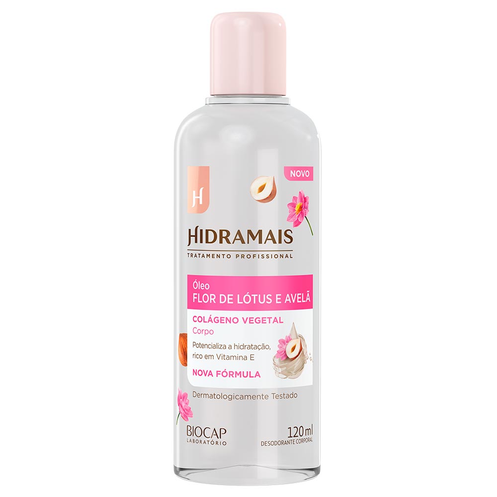 A melhor oferta de: Óleo Hidramais Flor de Lotus e Avelã | Época Cosméticos