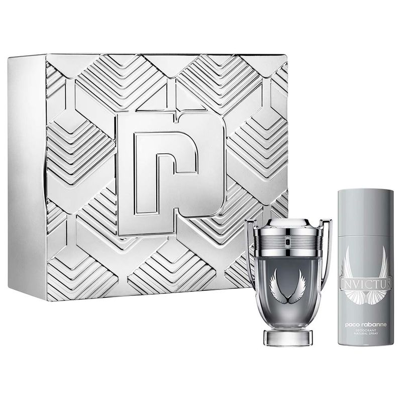 Kit Rabanne Invictus Platinum – Perfume Masculino + Desodorante ...