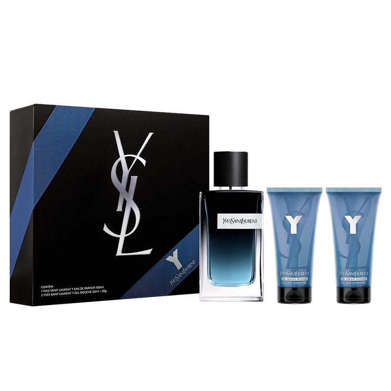 Yves Saint Laurent Kit Coffret Y – Perfume Masculino + Gel de Banho 2x - Época Cosméticos ...