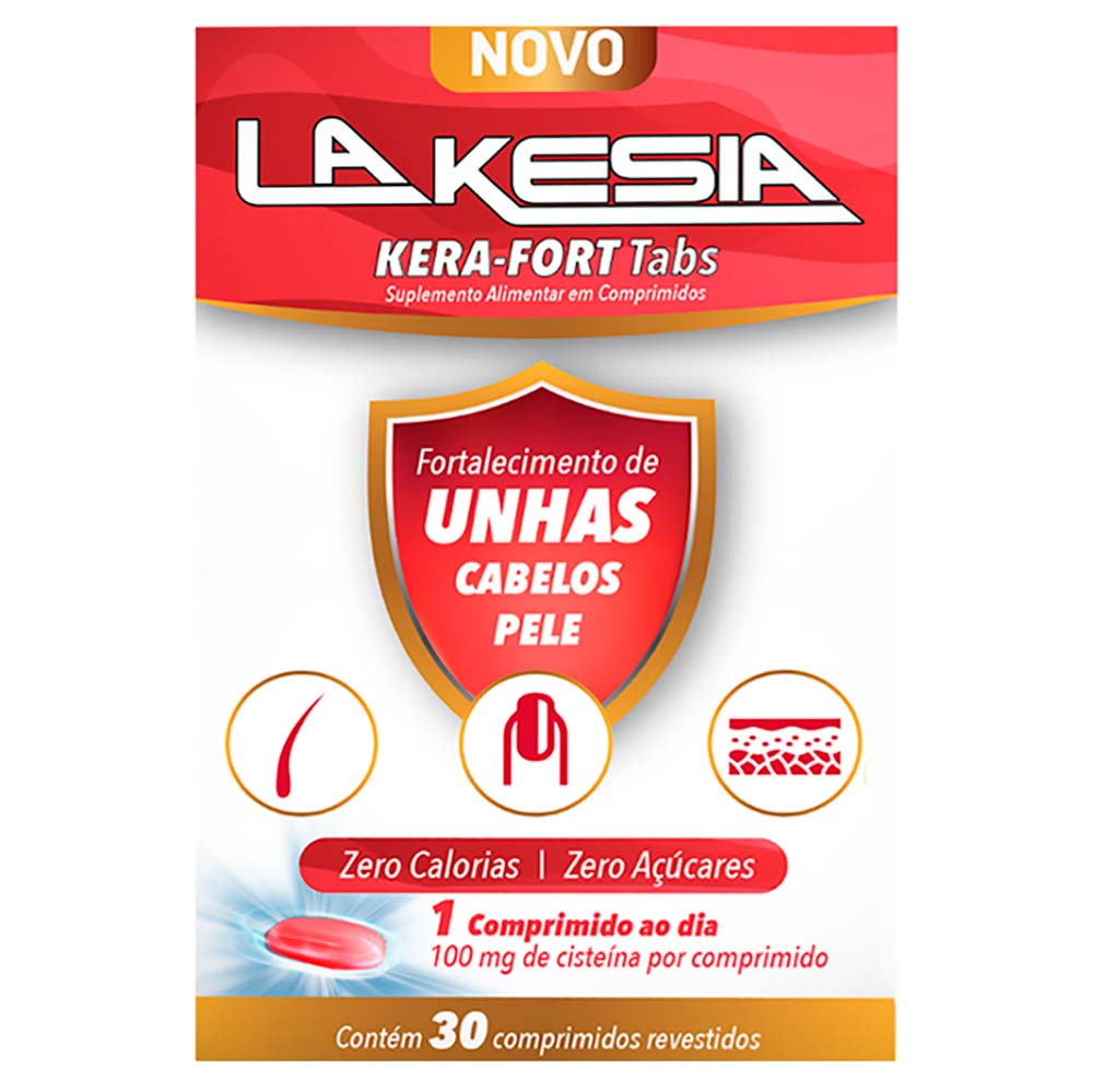 Suplemento Alimentar para Cabelos e Unhas La Kesia Kera-Fort Tabs ...