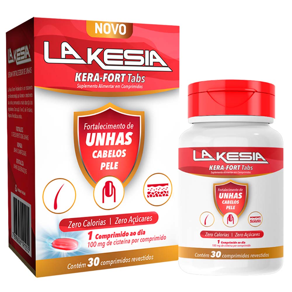 Suplemento Alimentar para Cabelos e Unhas La Kesia Kera-Fort Tabs ...