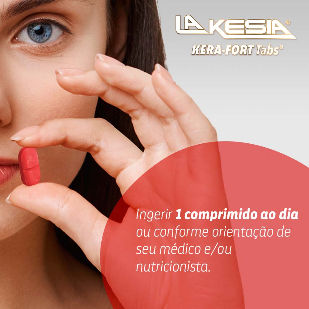 Suplemento Alimentar para Cabelos e Unhas La Kesia Kera-Fort Tabs ...