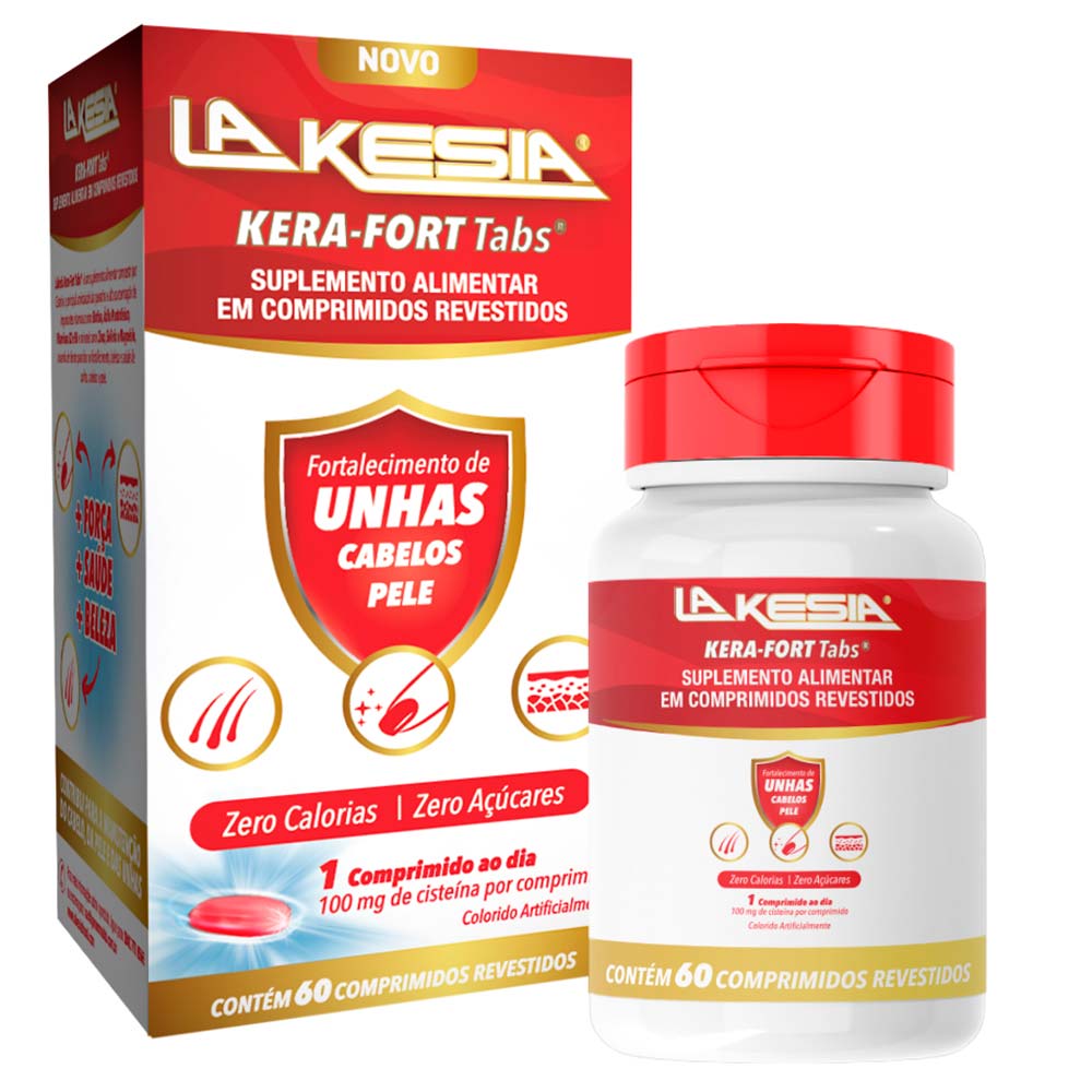 Suplemento Alimentar para Cabelos e Unhas La Kesia Kera-Fort Tabs ...