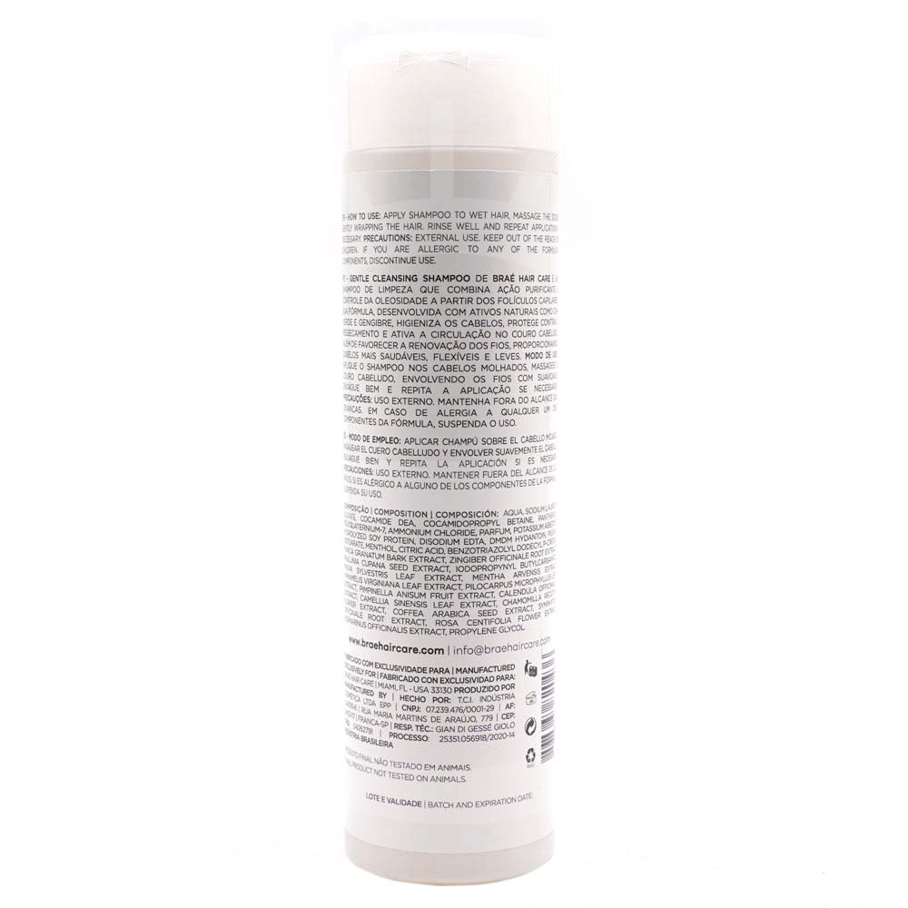 Shampoo Anti-oleosidade Braé Puring Gentle Cleansing - Época Cosméticos ...